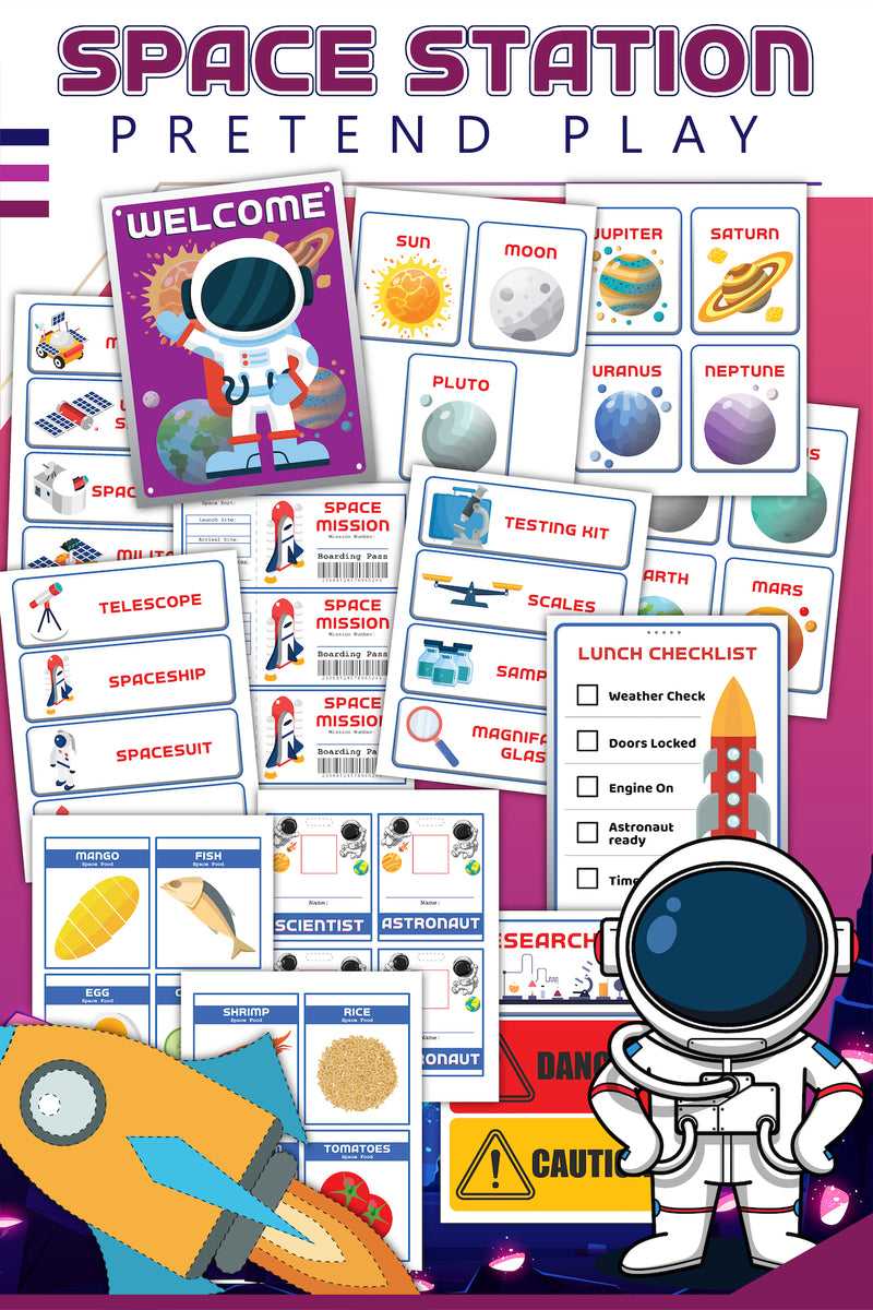 OUTER SPACE Imaginative Play Printable Pack (17 Pages ...