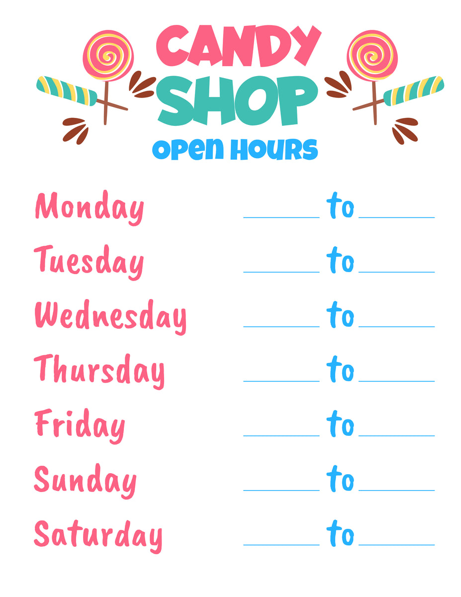 Sweet Candy Shop Imaginative Play Printables (15 Pages ...