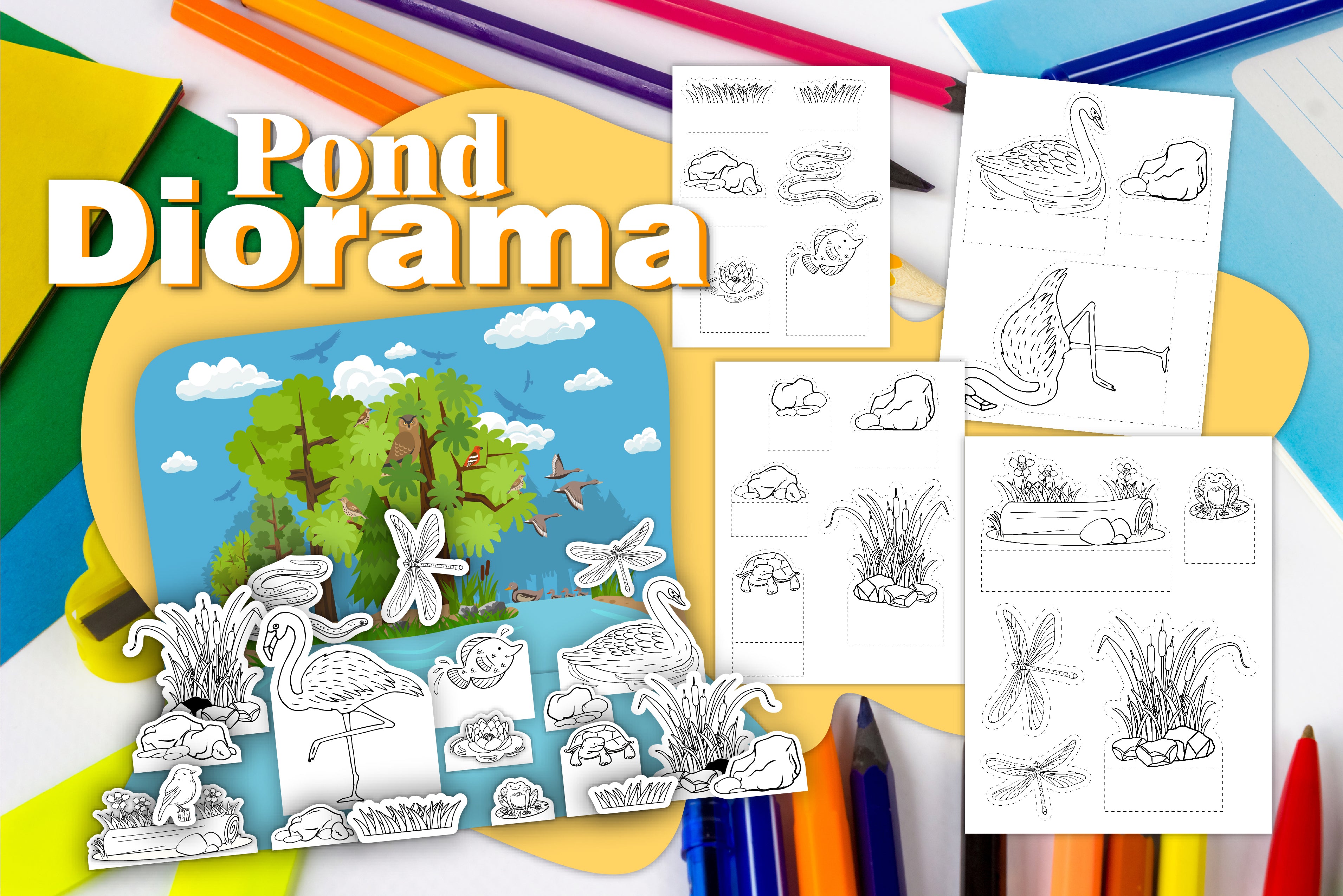 Printable Dioramas – tagged "educational printables" – 24hourprintables.com