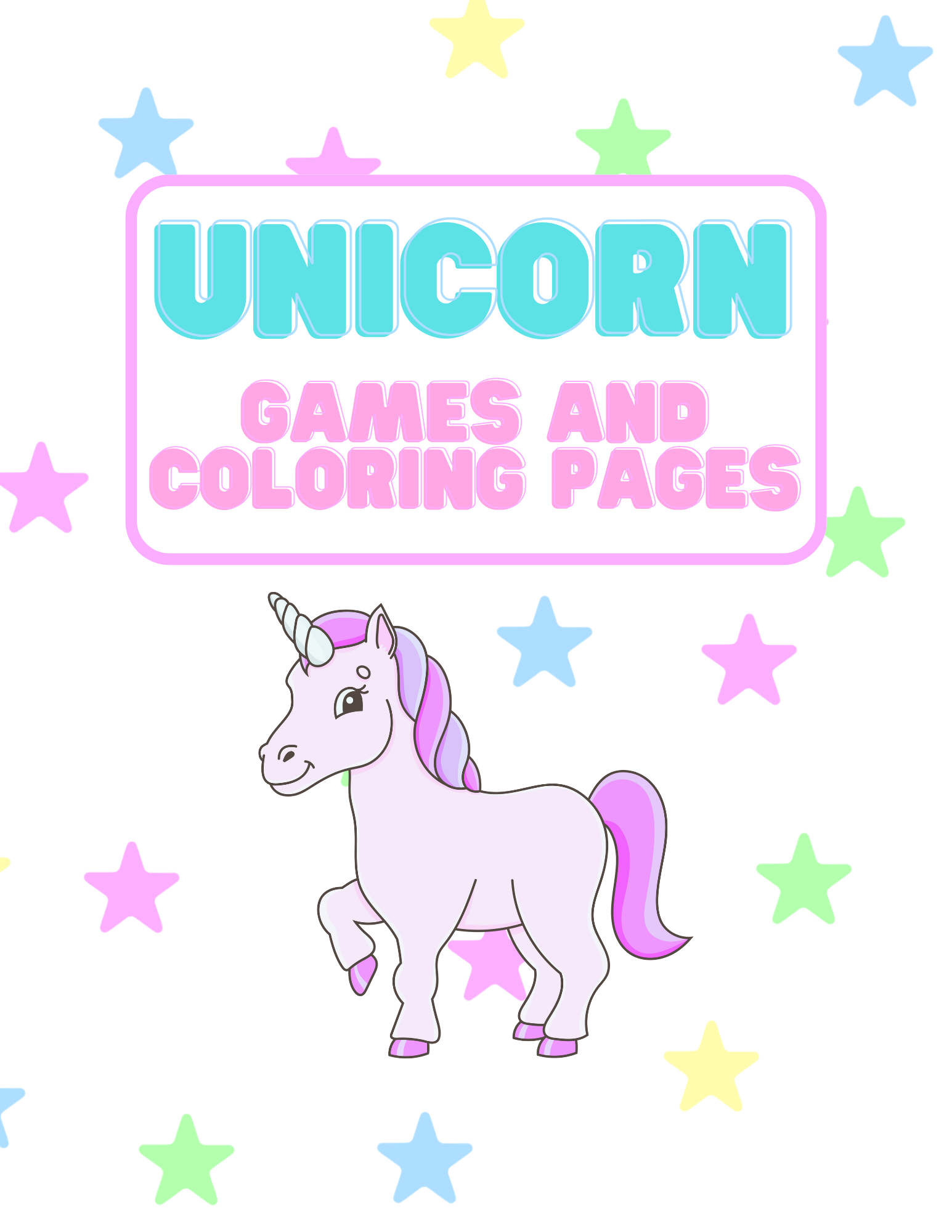 Unicorn Games and Coloring Pages with Solutions (92 Pages Total ...