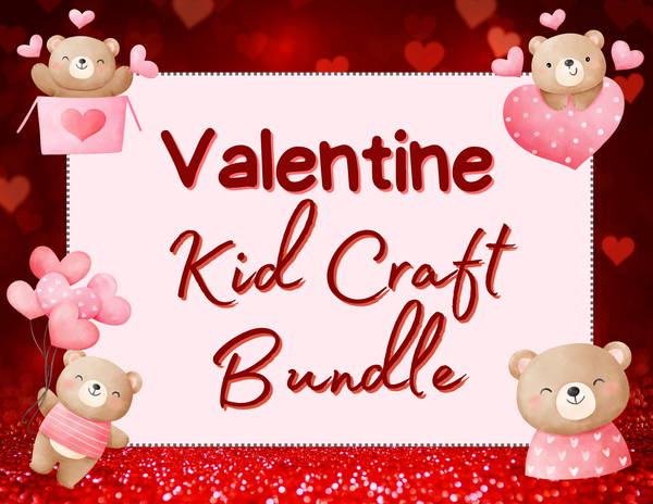 Valentine's Day Kids Crafts and Printables Bundle (Total 31 Pages ...
