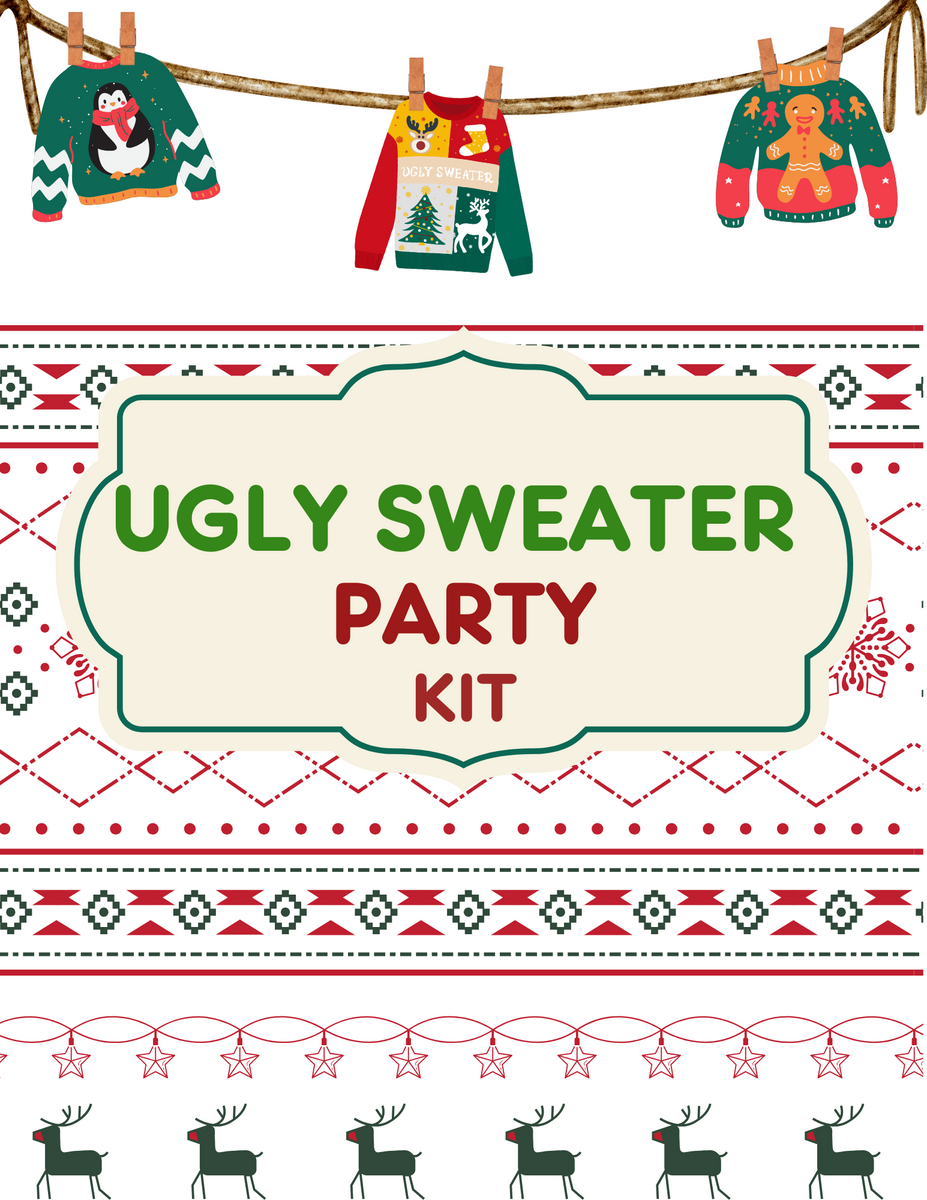 Ugly Sweater Christmas Party Printables (24 Pages Total ...