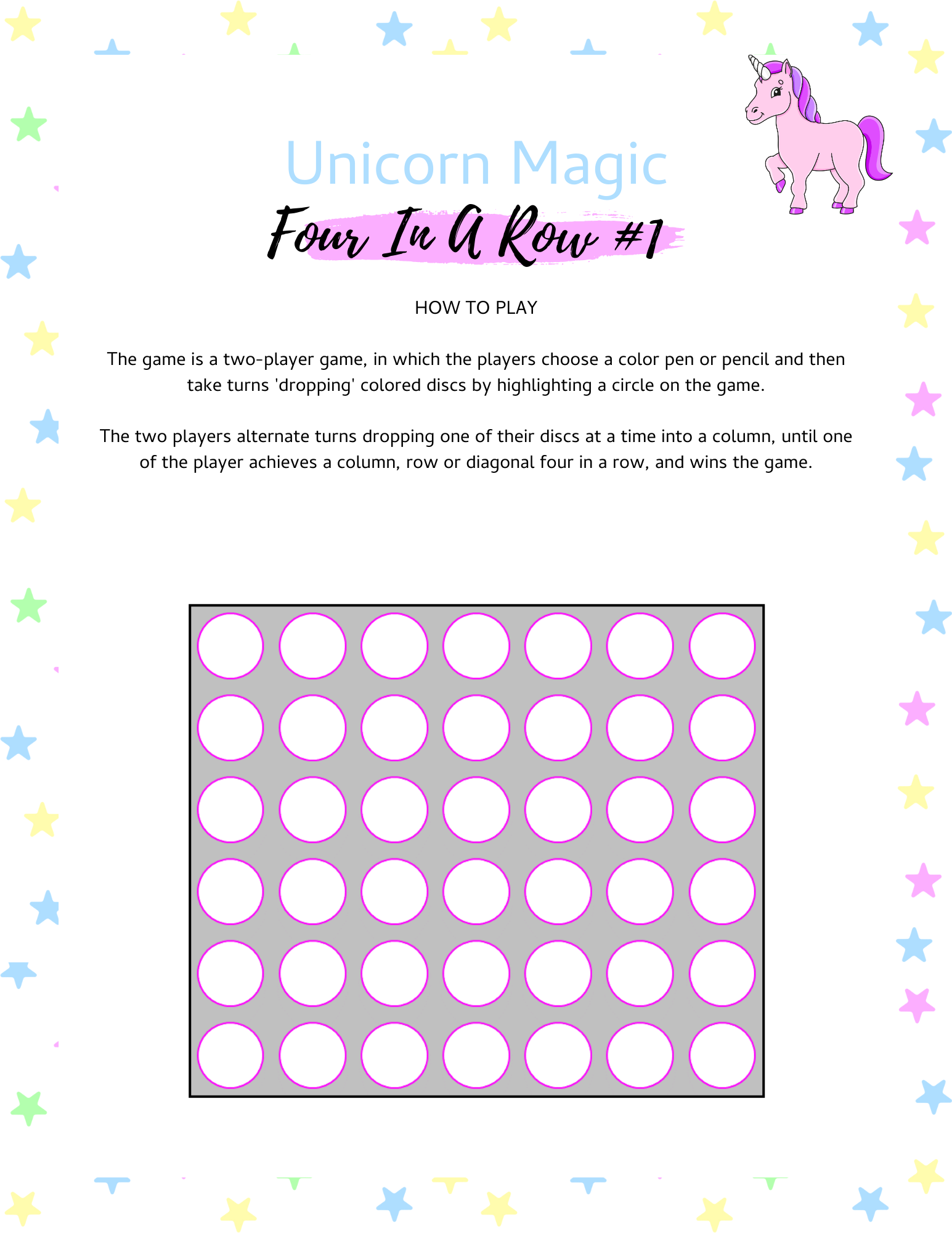 Unicorn Games and Coloring Pages with Solutions (92 Pages Total ...