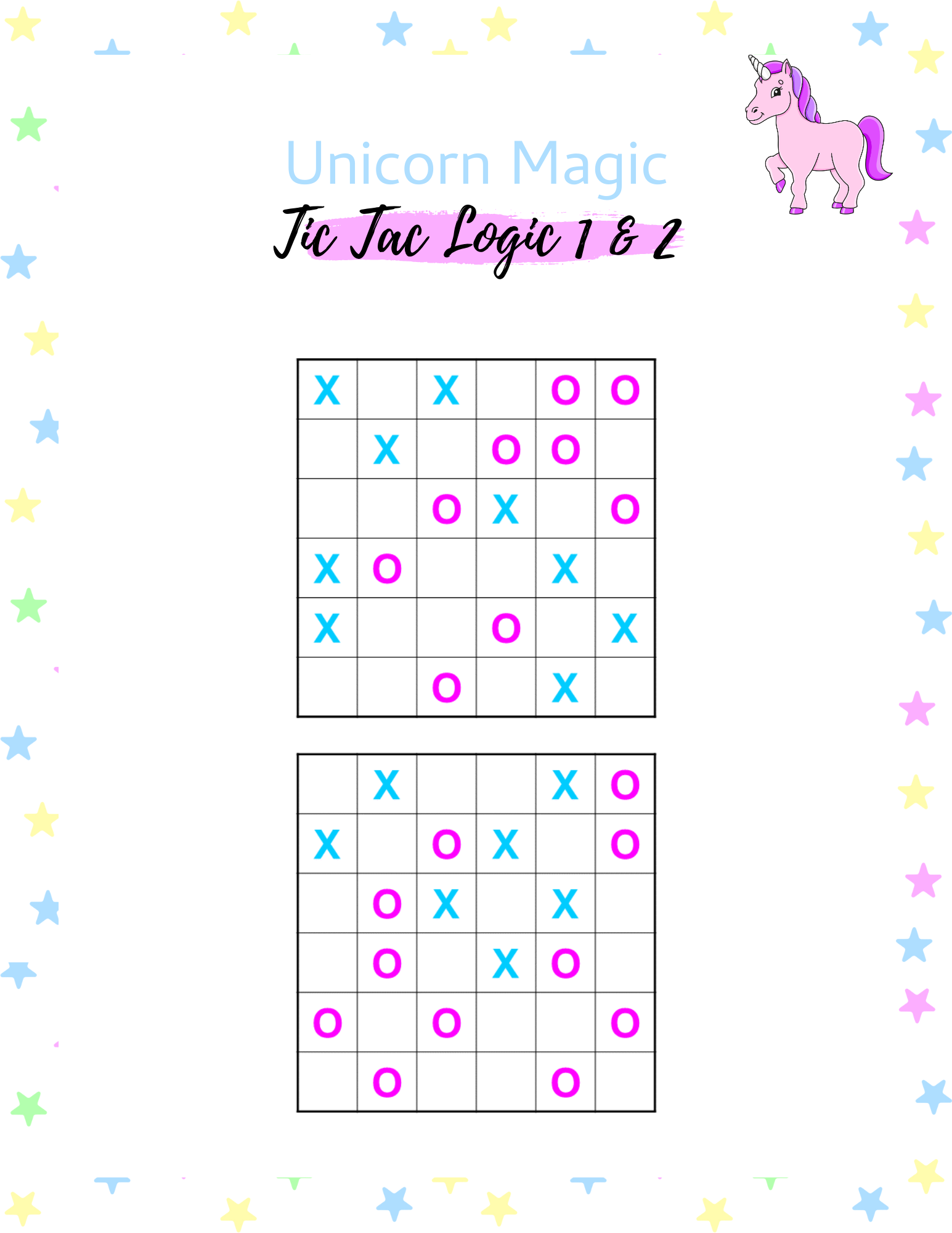 Unicorn Games and Coloring Pages with Solutions (92 Pages Total ...