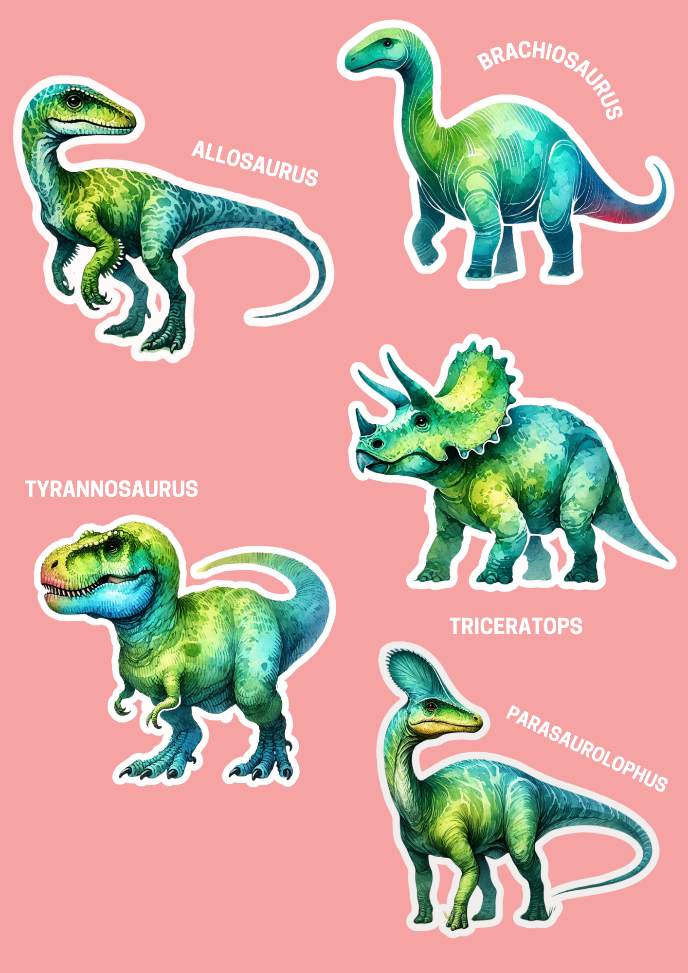 Let's Study Dinosaurs Printable Book – 24hourprintables.com