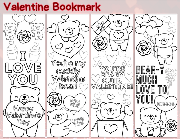 Valentine's Day Kids Crafts and Printables Bundle (Total 31 Pages ...