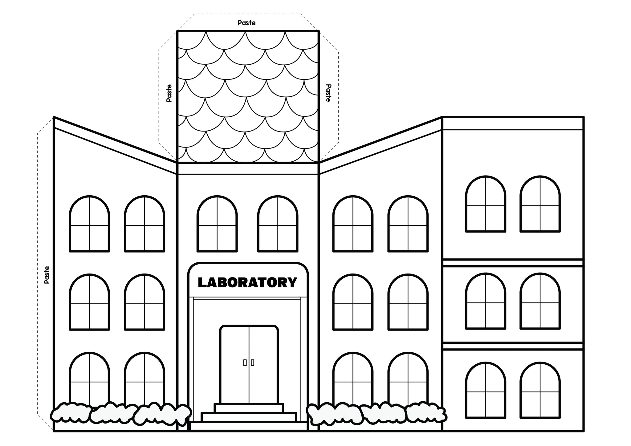 Back to School Paper Craft (6 Printable Pages) – 24hourprintables.com