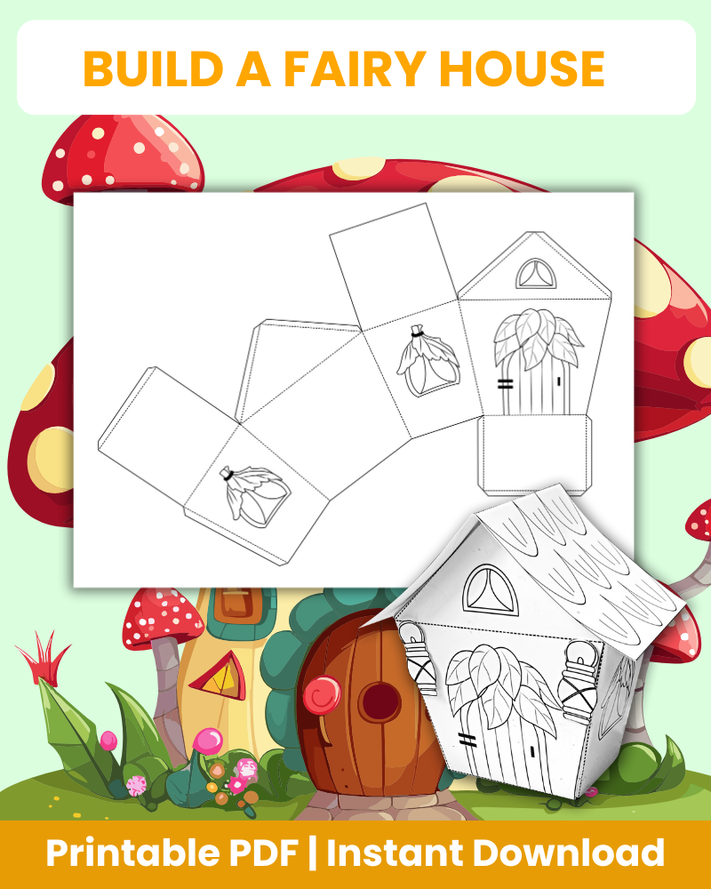 Build A Fairy House 3D Printable Craft – 24hourprintables.com