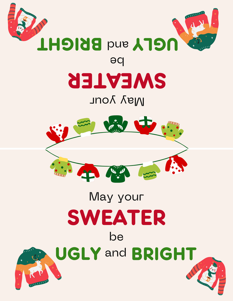 Ugly Sweater Christmas Party Printables (24 Pages Total ...