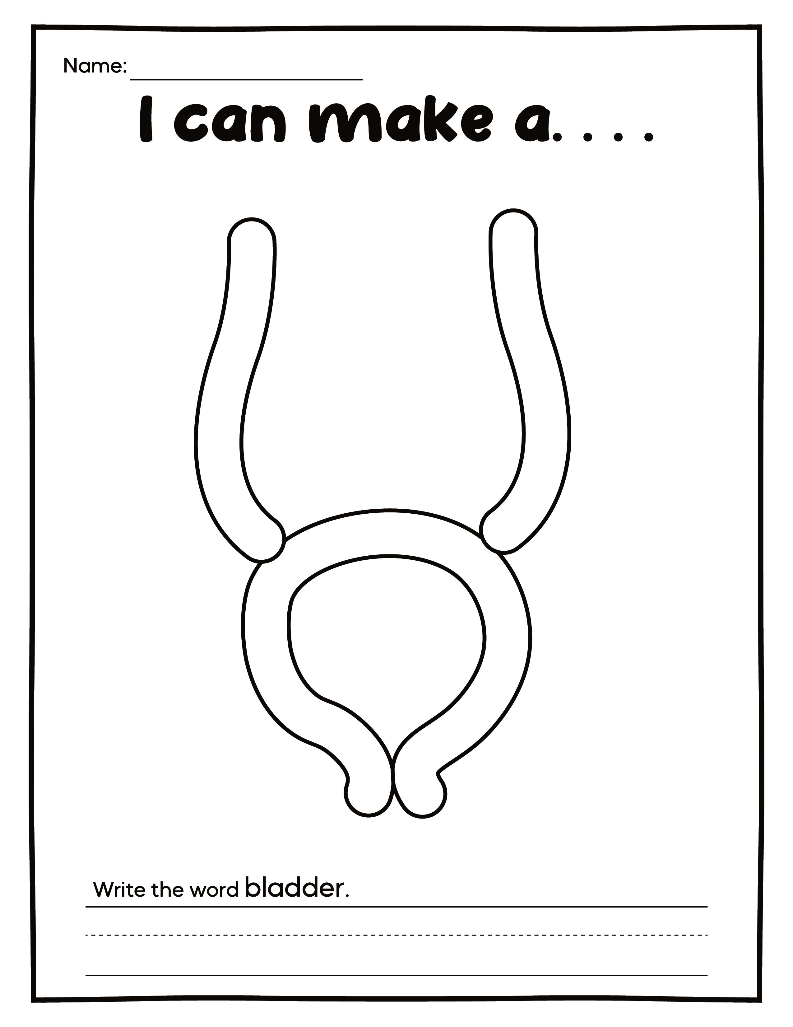 Human Organs Playdough Mats (16 Pages total) – 24hourprintables.com