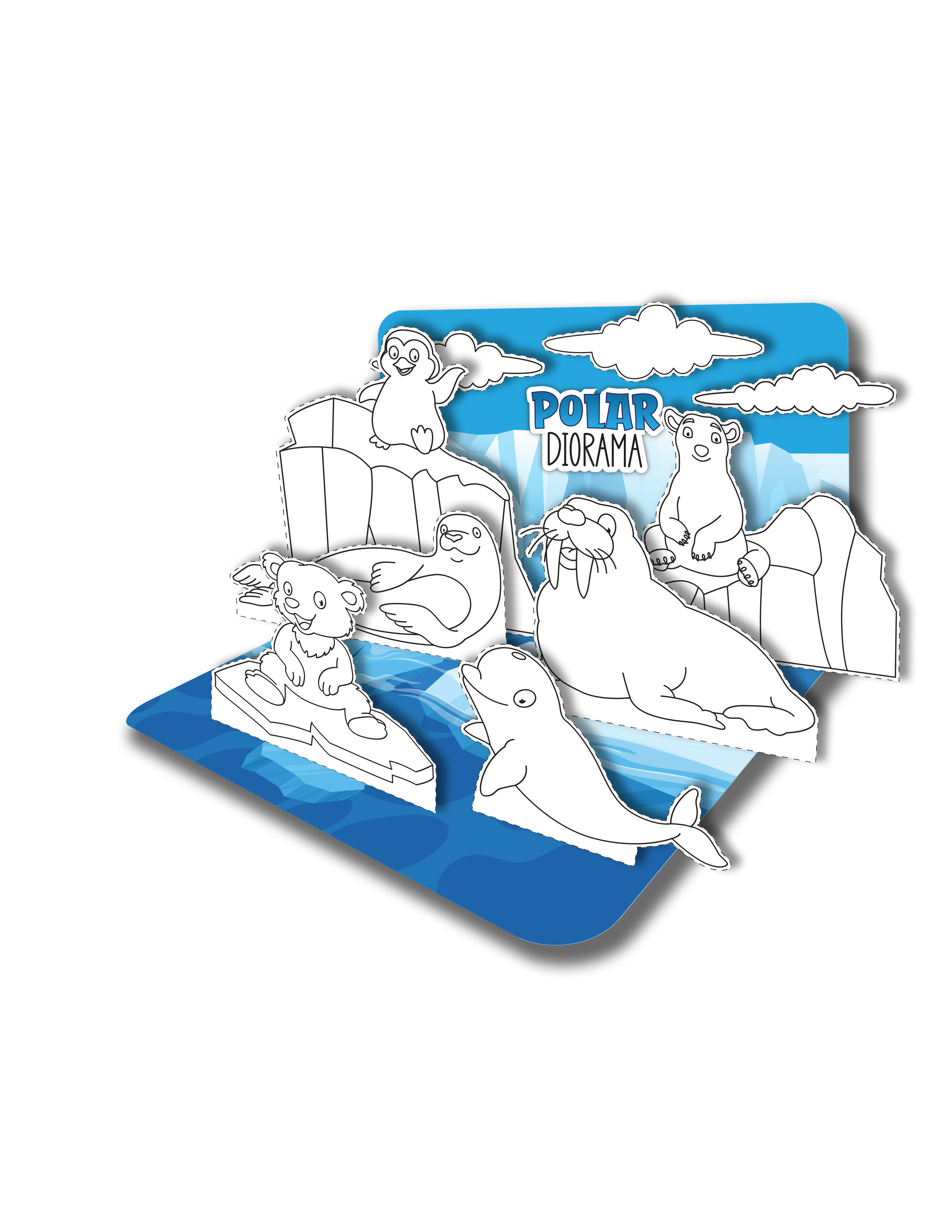 Printable Polar Diorama (6 Pages) – 24hourprintables.com