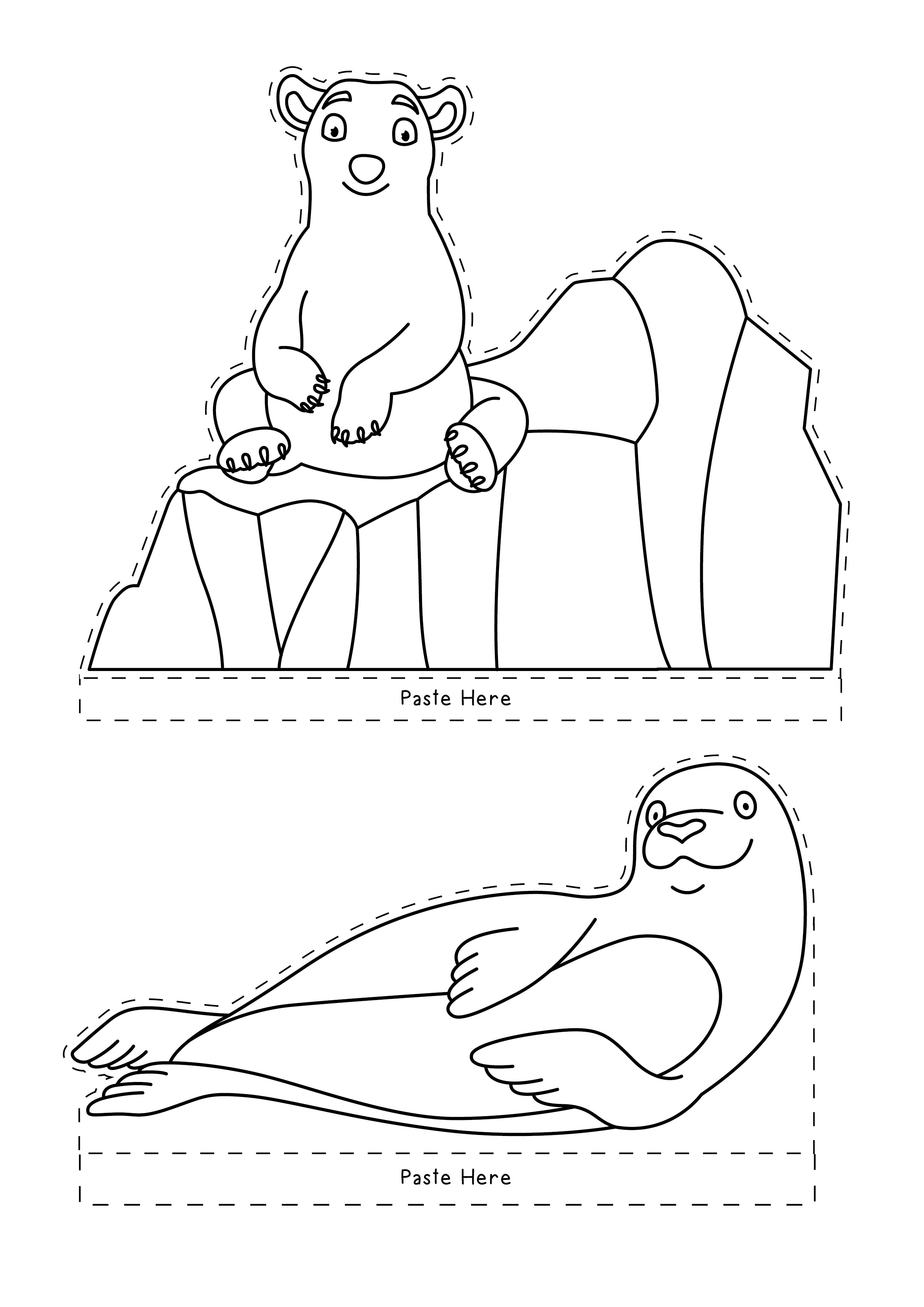 Printable Polar Diorama (6 Pages) – 24hourprintables.com