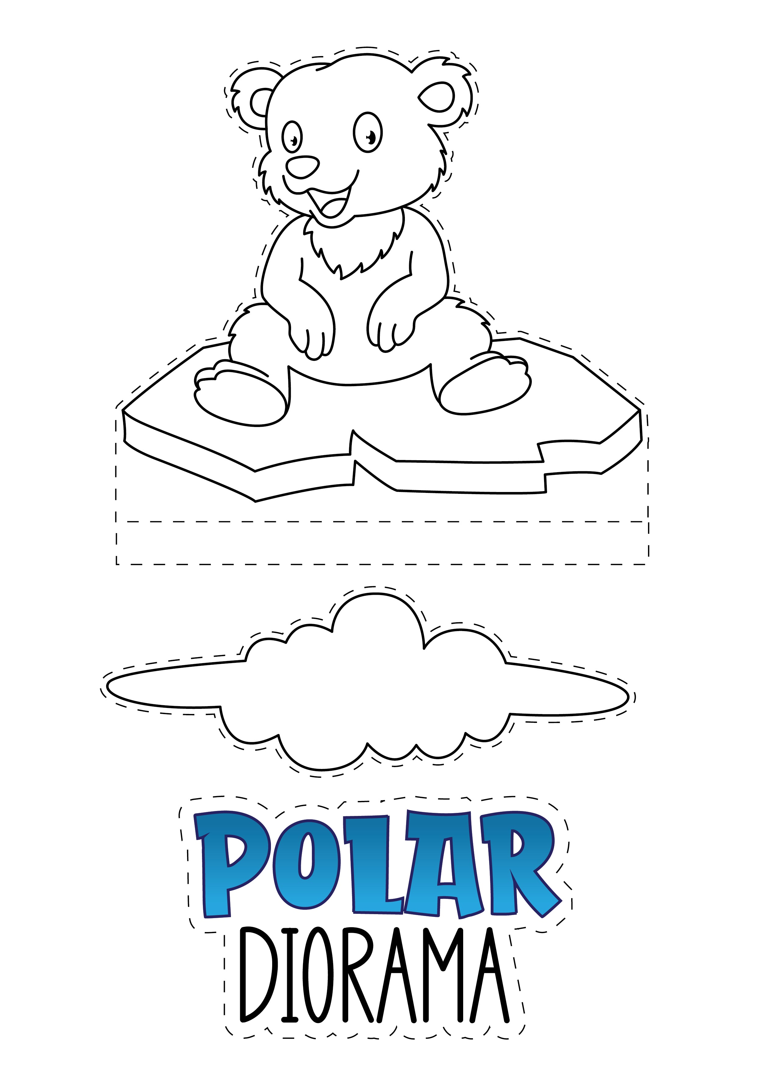 Printable Polar Diorama (6 Pages) – 24hourprintables.com