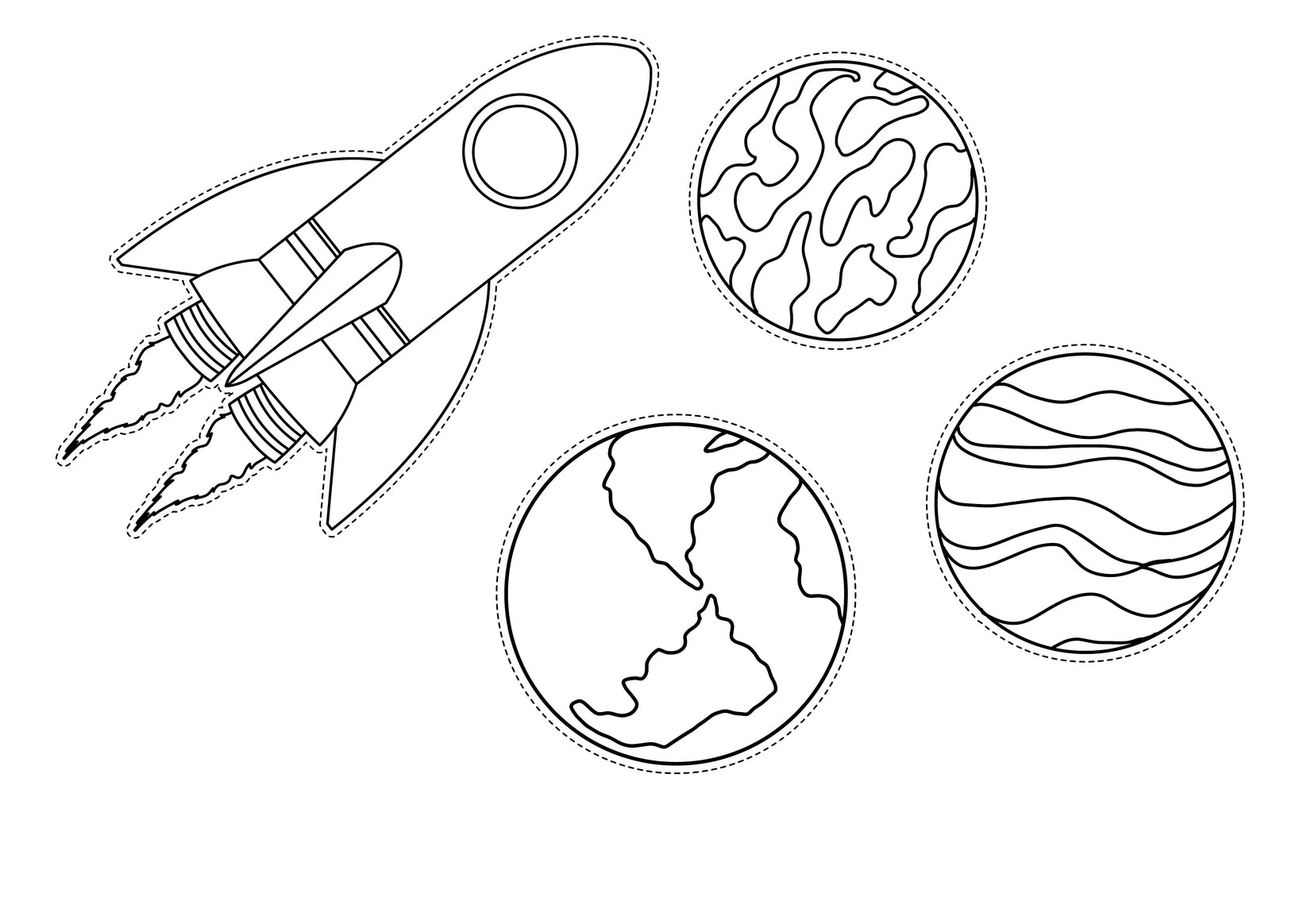 Solar System Printable Diorama (8 Pages) – 24hourprintables.com