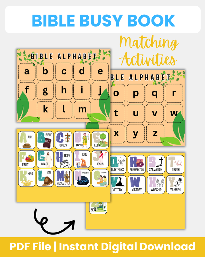 Bible Busy Book Printable - 34 Pages – 24hourprintables.com
