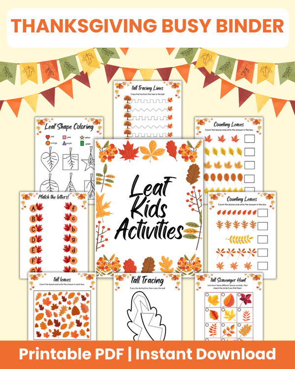 Thanksgiving Printable Busy Binder – 24hourprintables.com