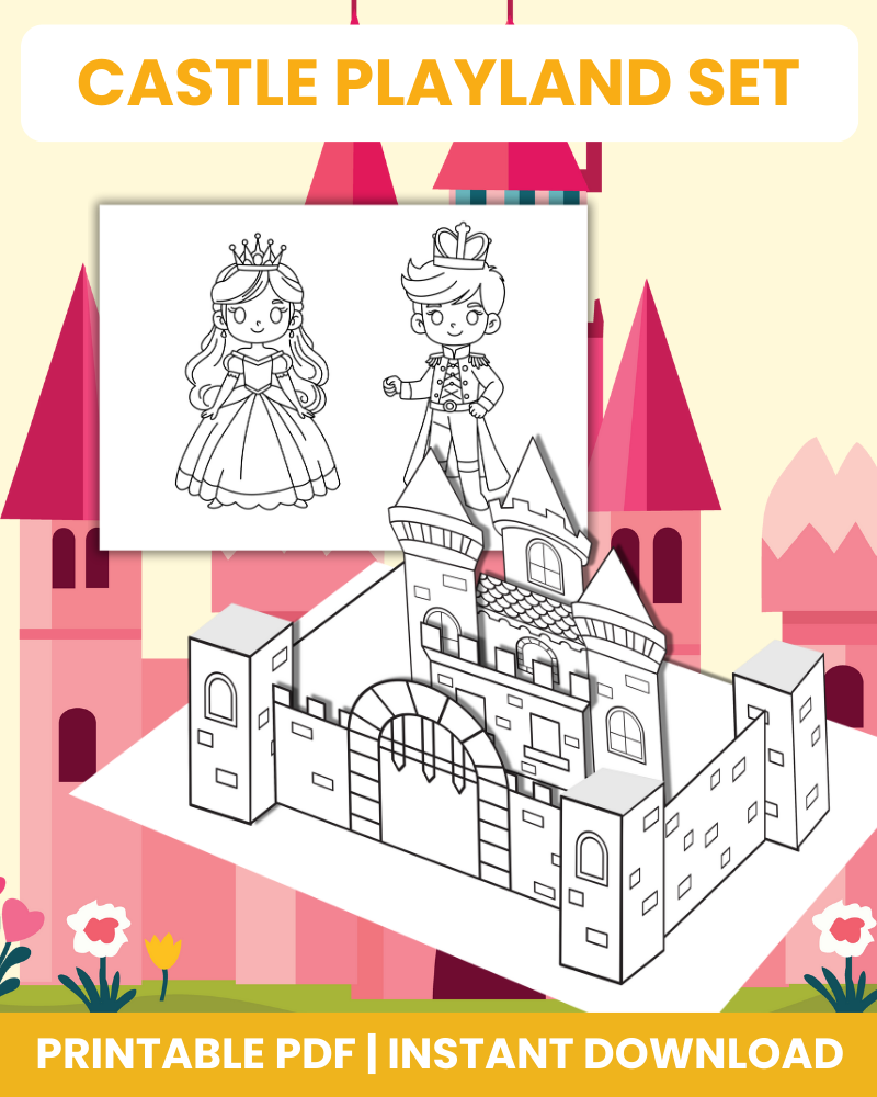 Castle PlayLand Printable Set – 24hourprintables.com
