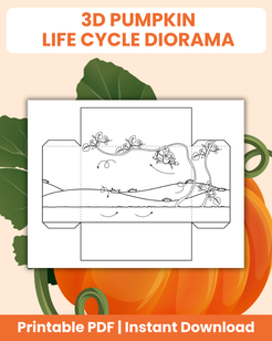 3D Pumpkin Life Cycle Diorama – 24hourprintables.com