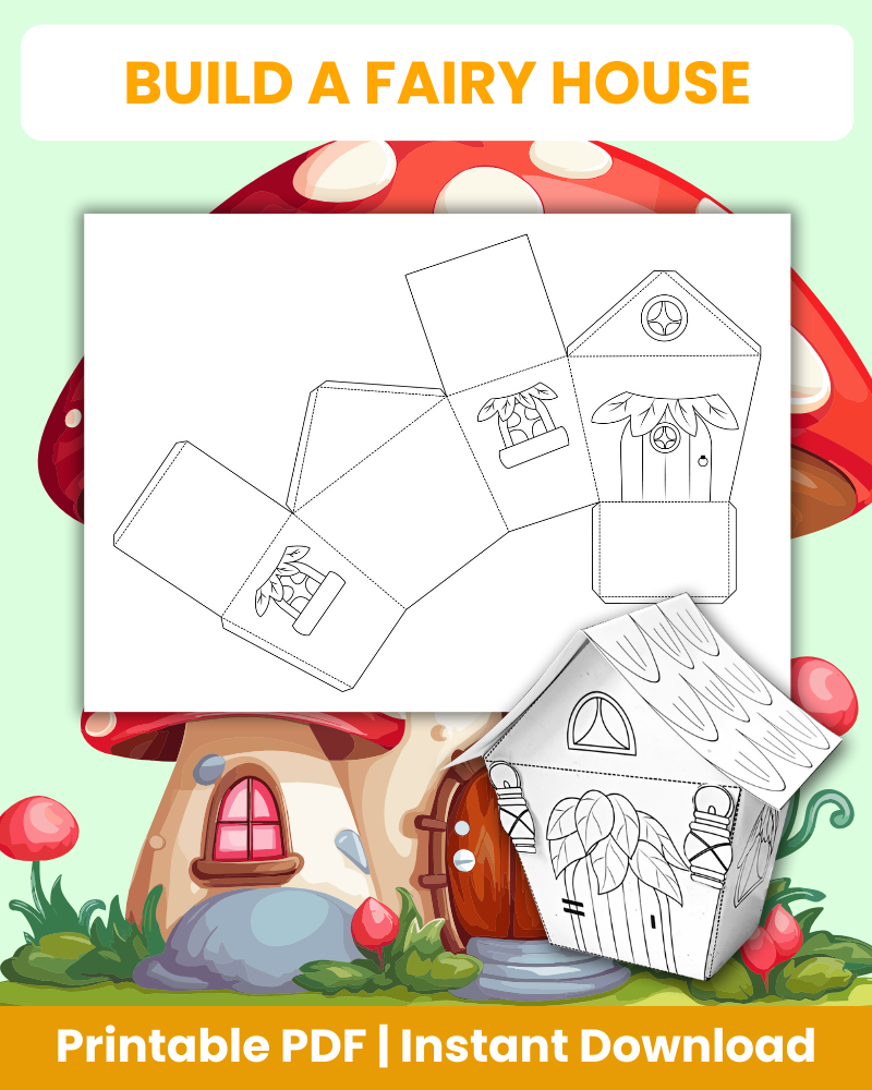 Build A Fairy House 3D Printable Craft – 24hourprintables.com