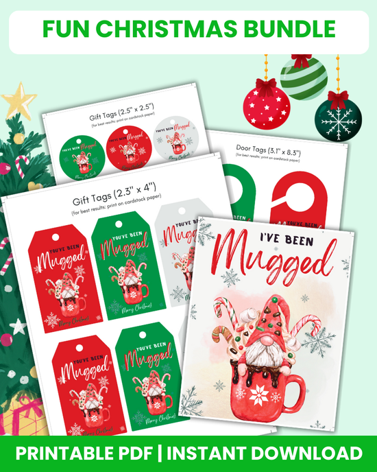 Fun Christmas Printable Bundle - 14 Pages – 24hourprintables.com
