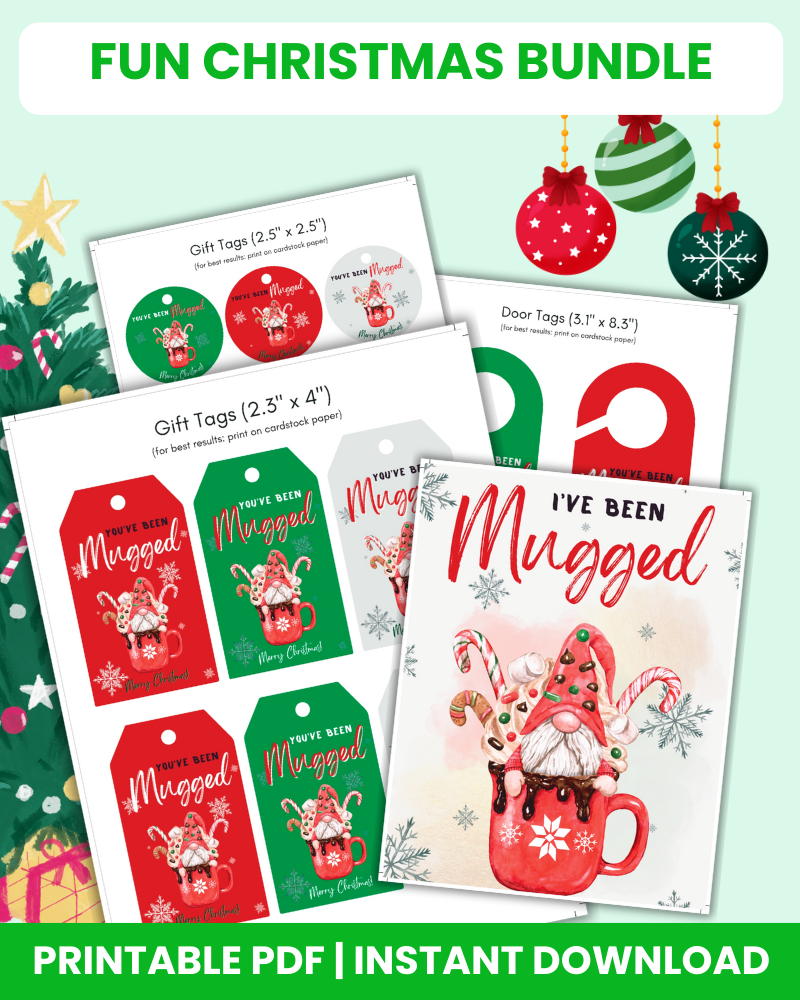 Fun Christmas Printable Bundle - 14 Pages – 24hourprintables.com