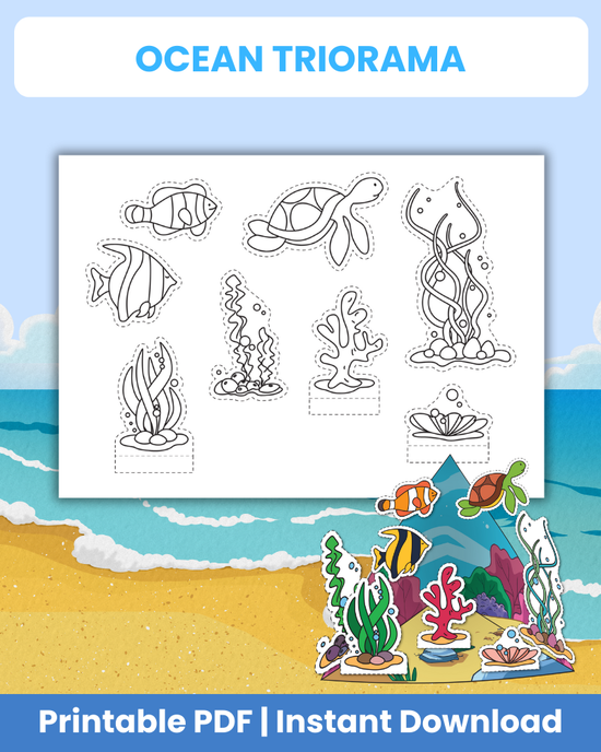 Ocean Triorama Printable – 24hourprintables.com