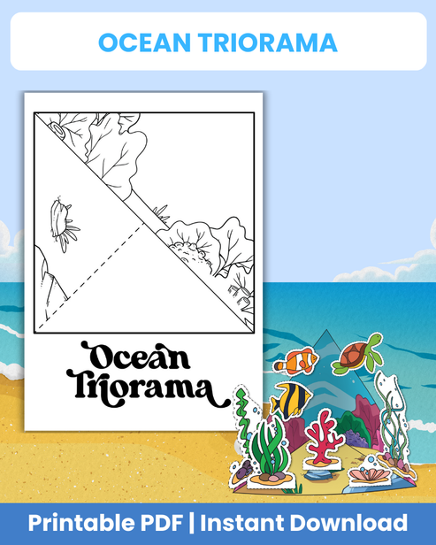 Ocean Triorama Printable – 24hourprintables.com