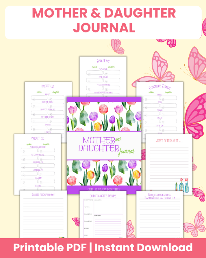 Mother and Daughter Journal (523 Pages) – 24hourprintables.com