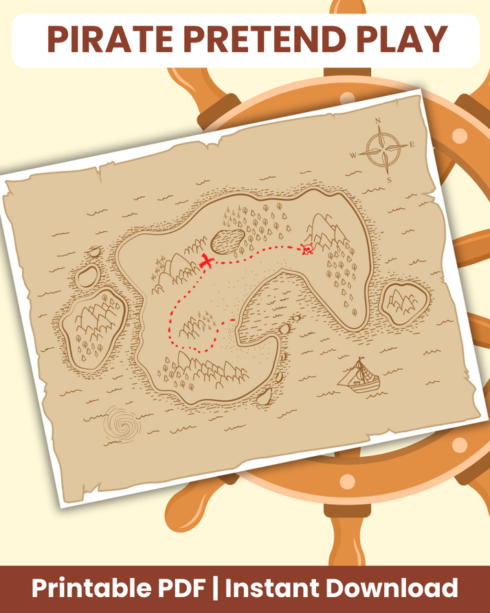 Pirate Pretend Play Printable Pack (13 Pages) – 24hourprintables.com