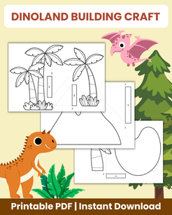 Dinoland Building Craft – 24hourprintables.com