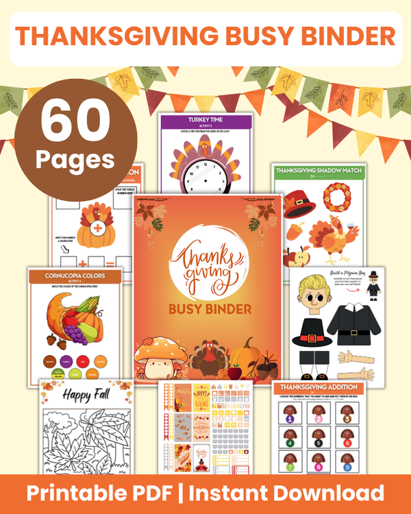 Thanksgiving Printable Busy Binder – 24hourprintables.com