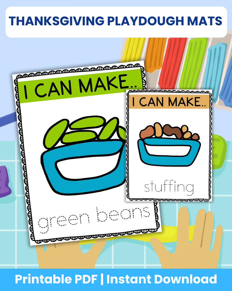 Thanksgiving Playdough Mats – 24hourprintables.com