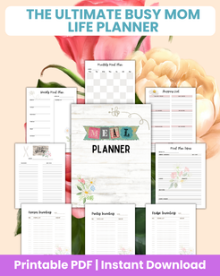 The Ultimate Busy Mom Life Planner (65 pages) – 24hourprintables.com