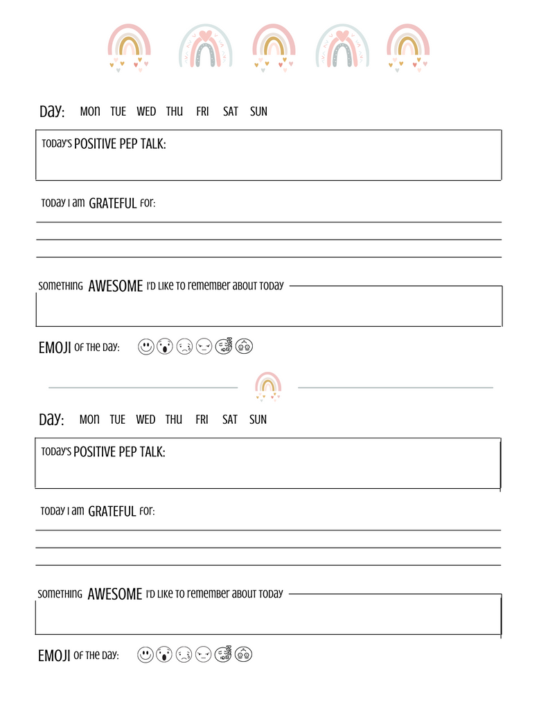 Gratitude Journal for Teens (30+ Pages) – 24hourprintables.com