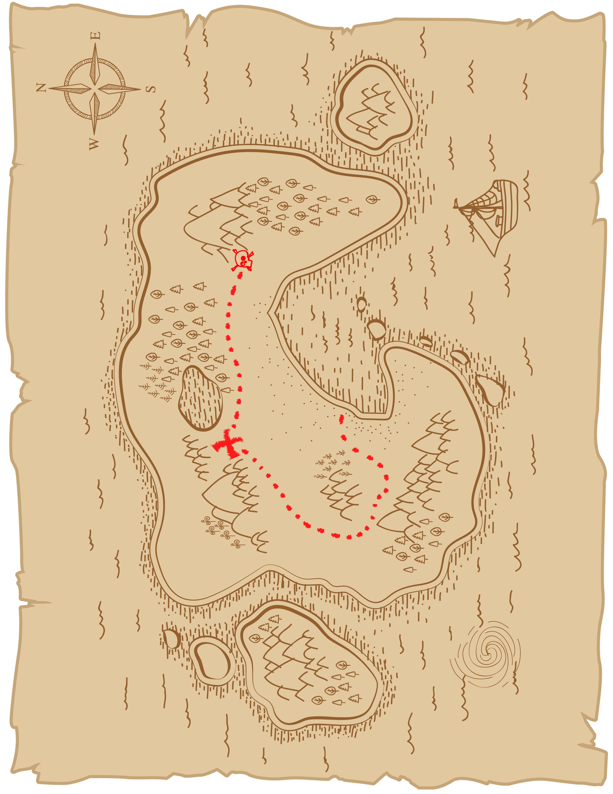 Pirate Pretend Play Printable Pack (13 Pages) – 24hourprintables.com