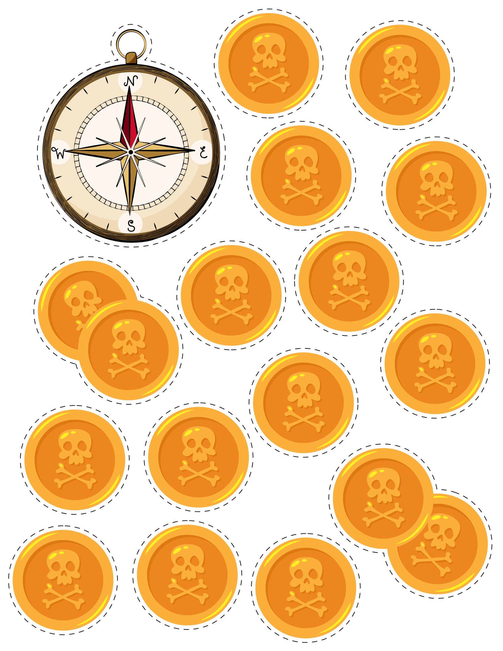 Pirate Pretend Play Printable Pack (13 Pages) – 24hourprintables.com