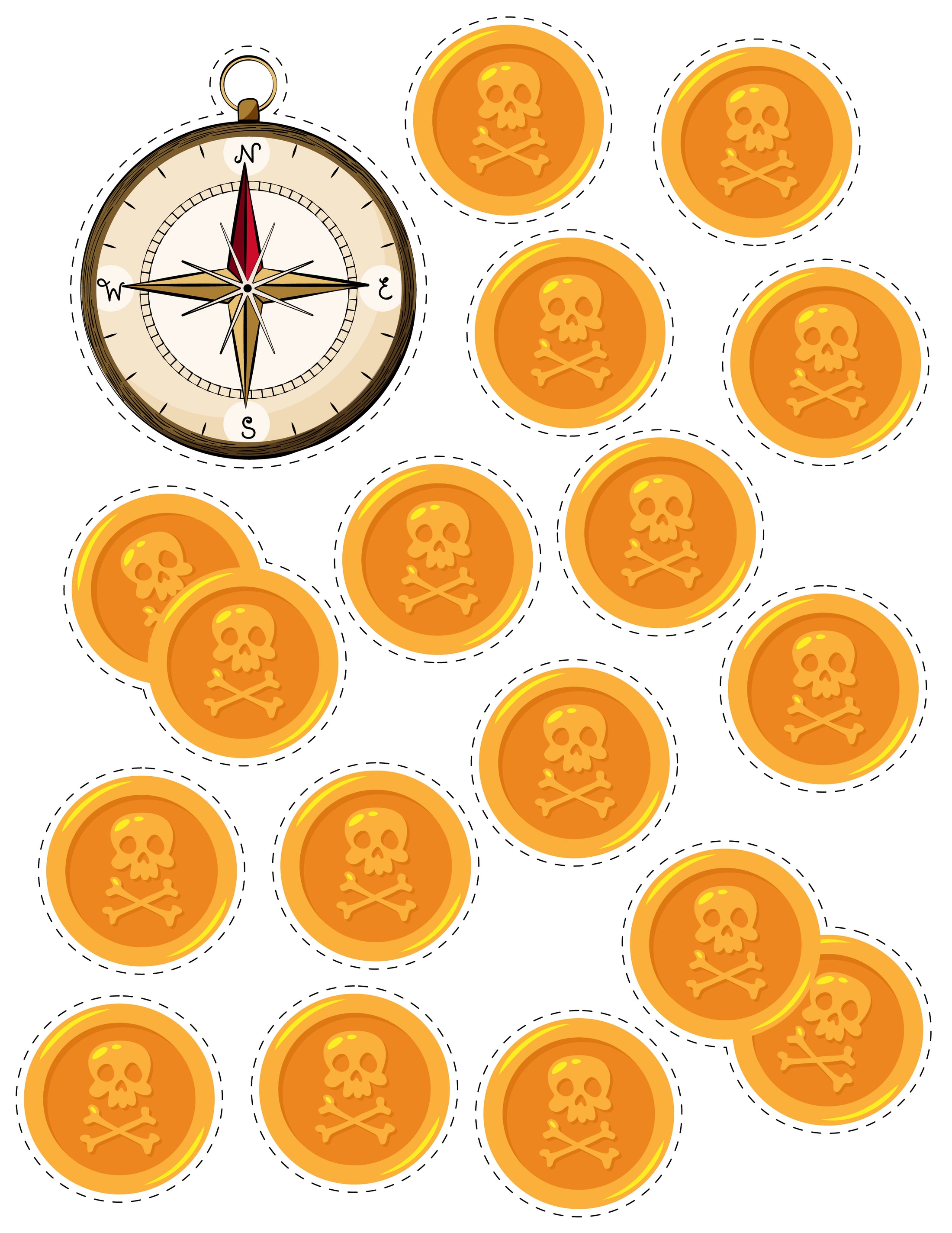 Pirate Pretend Play Printable Pack (13 Pages) – 24hourprintables.com