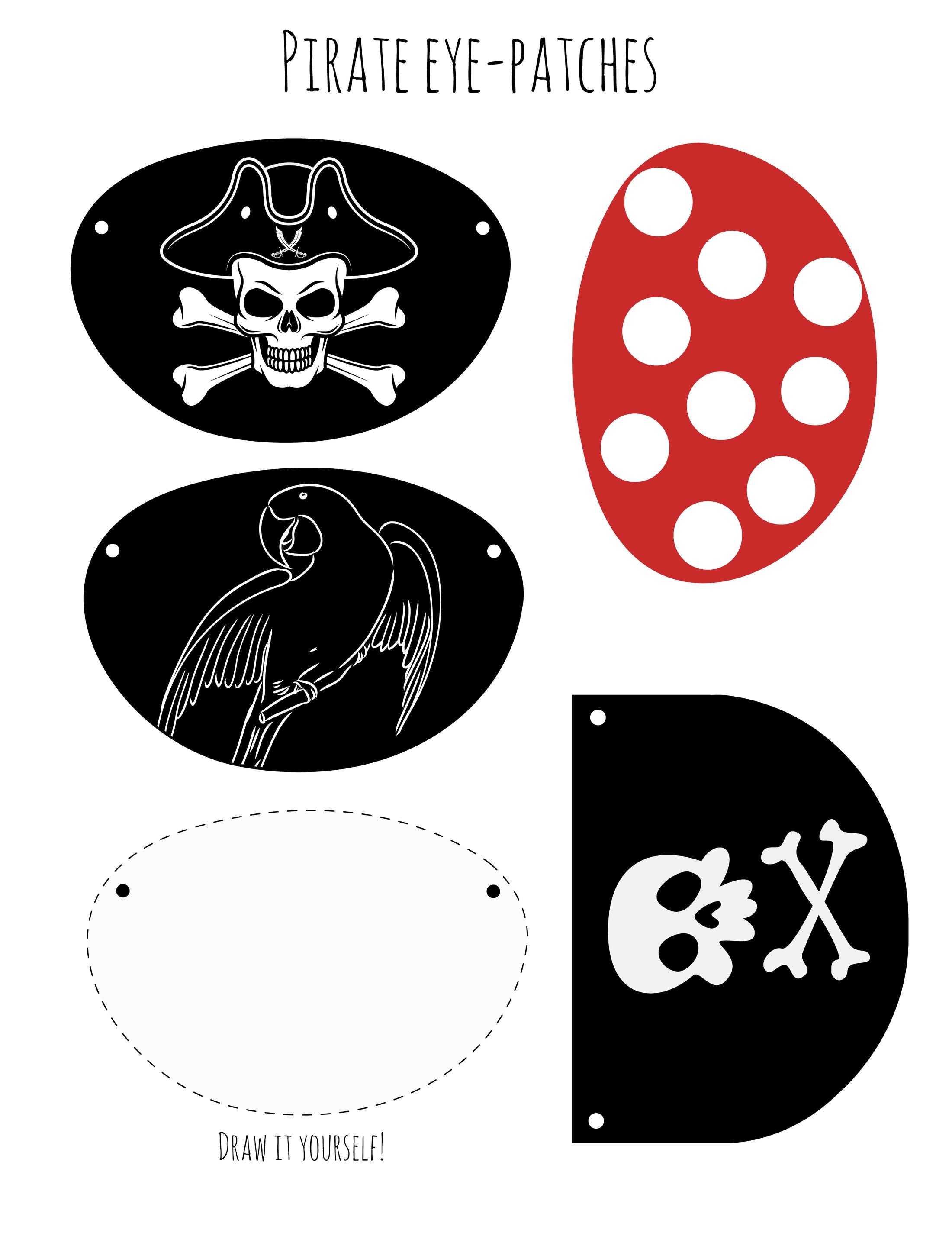 Pirate Pretend Play Printable Pack (13 Pages) – 24hourprintables.com