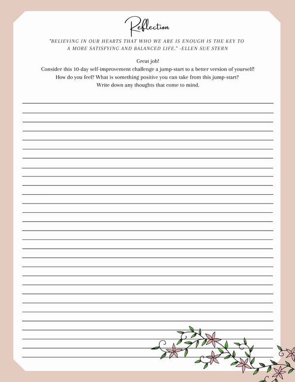 A 'New You' Self Improvement Journal (15 Pages) – 24hourprintables.com