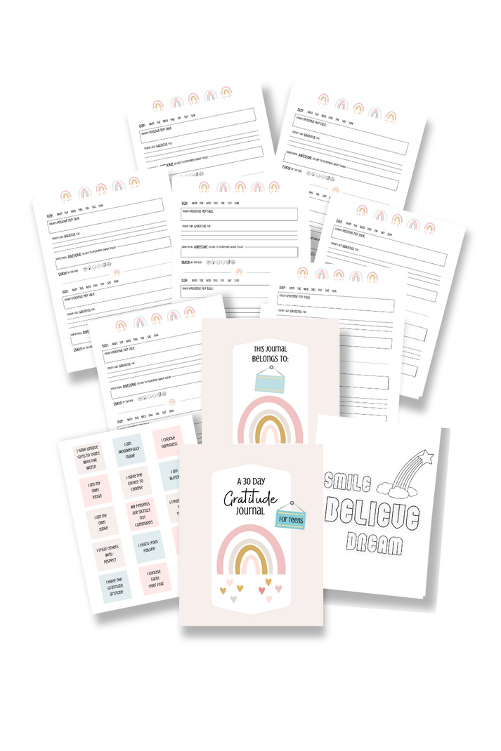 Gratitude Journal for Teens (30+ Pages) – 24hourprintables.com