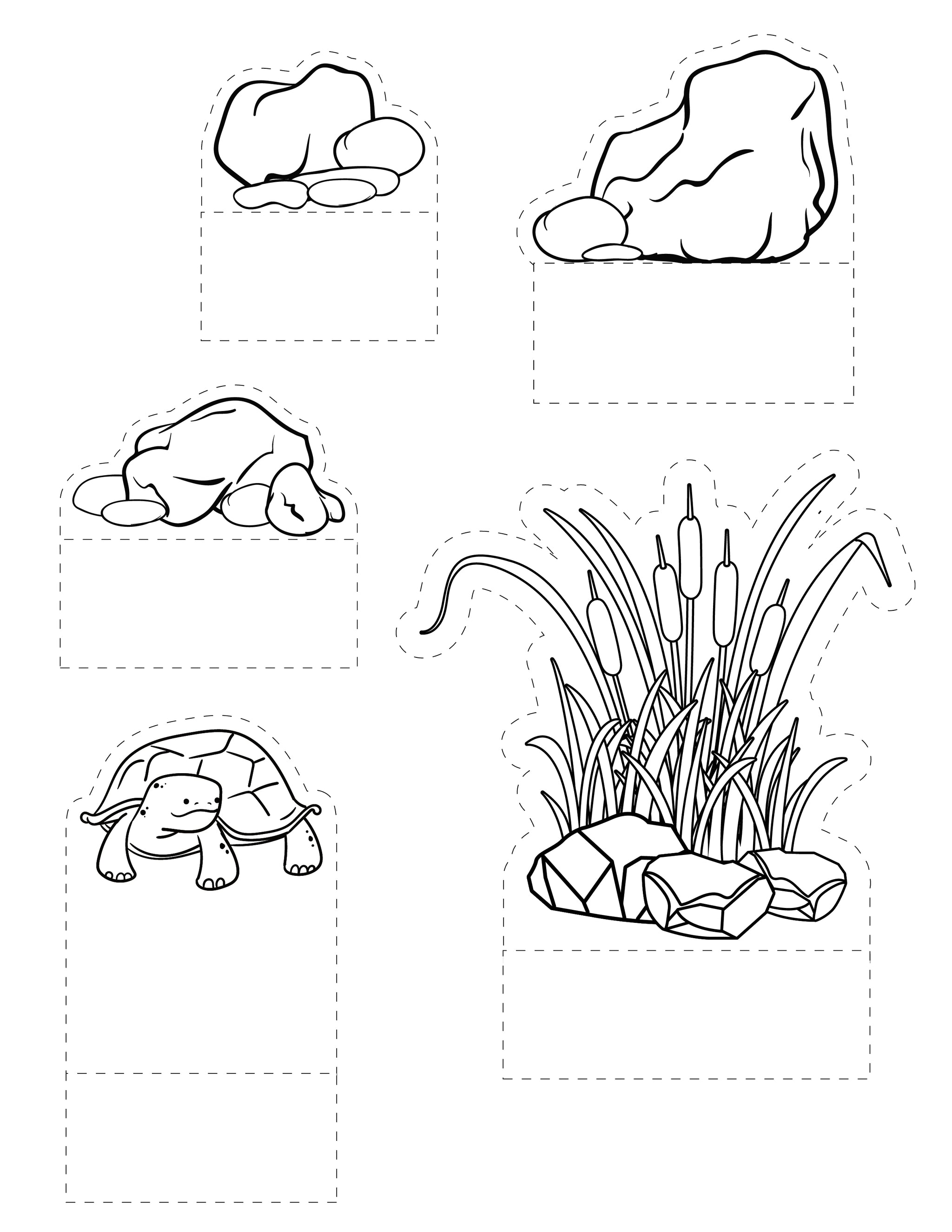 Pond Diorama Printable (8 Pages) – 24hourprintables.com