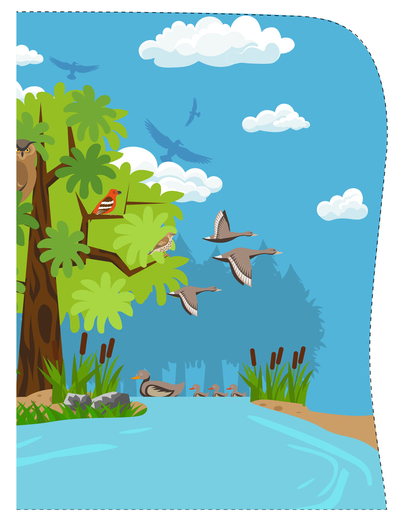 Pond Diorama Printable (8 Pages) – 24hourprintables.com